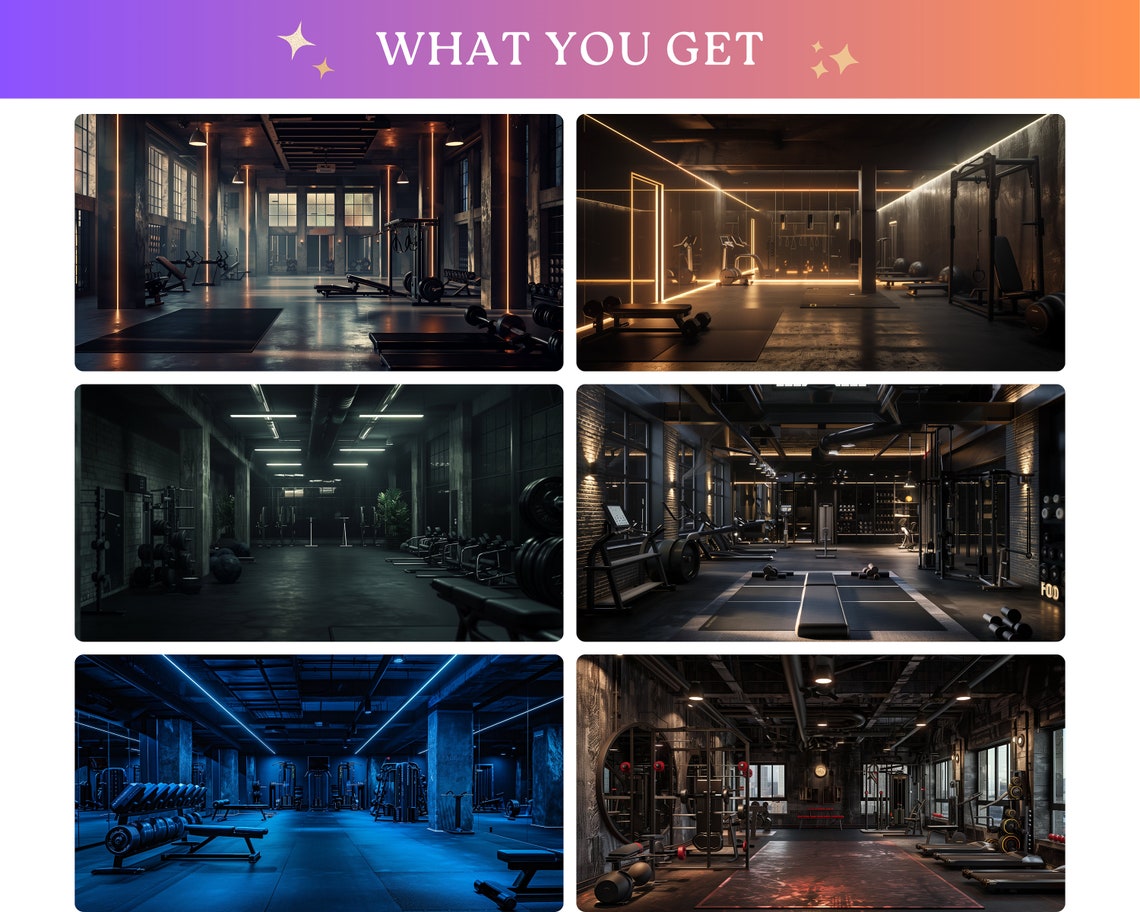Masculine Gym Zoom Backgrounds: Fitness Equipment Virtual Meeting ...