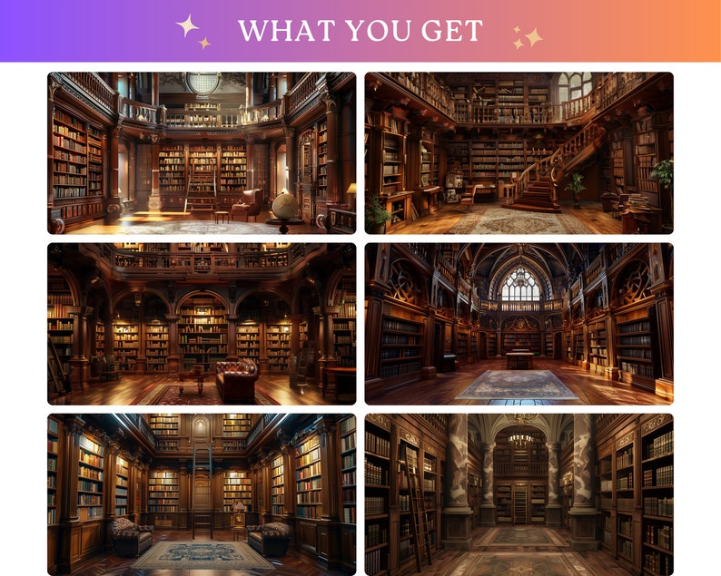 Old Library Zoom Backgrounds: Professional Virtual Meeting Backdrop ...
