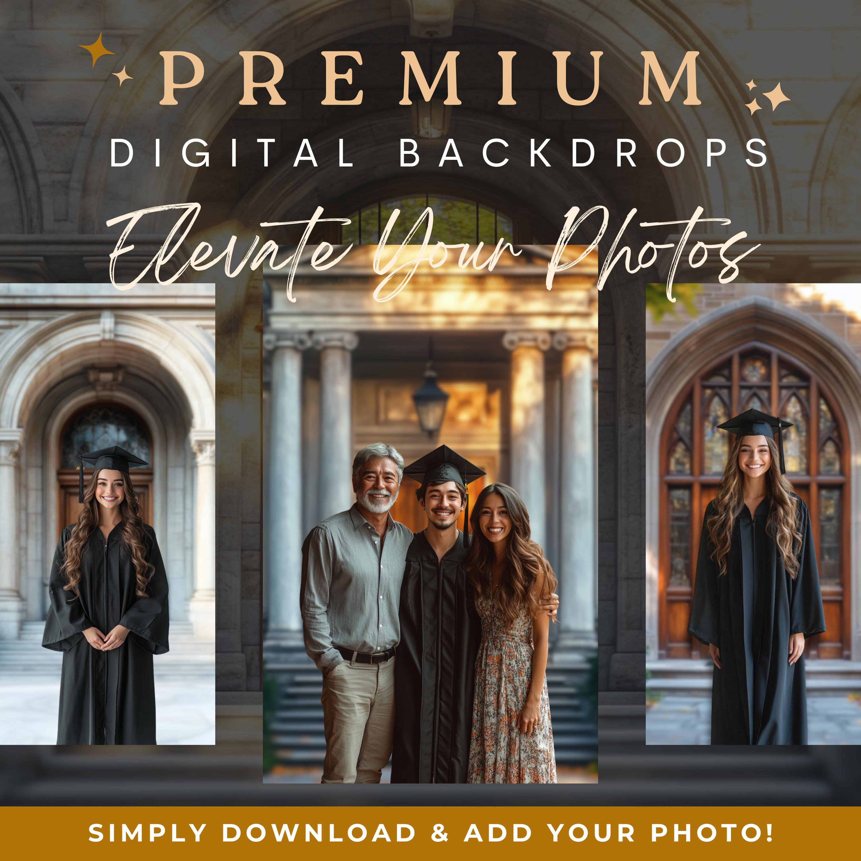 Grand Entrance Graduation Photography Backdrops: 50 Elegant Stage ...