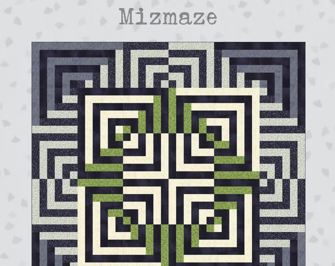 Mizmaze Quilt Pattern A Wonderful Geometric Design Created - Etsy