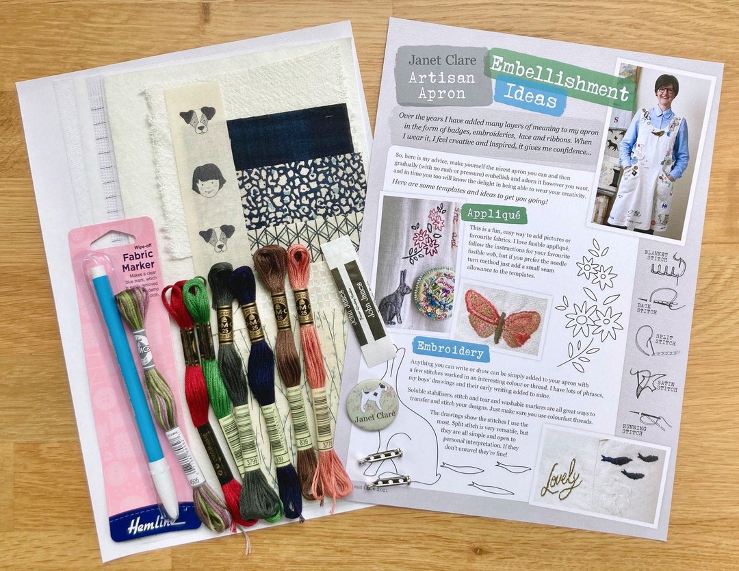 Janet Clare Artisan Apron Embellishment Pack - a Fantastic Collection ...