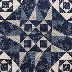 Sailing the Blue Quilt Pattern PDF Download A Fabulous Quilt Featuring ...
