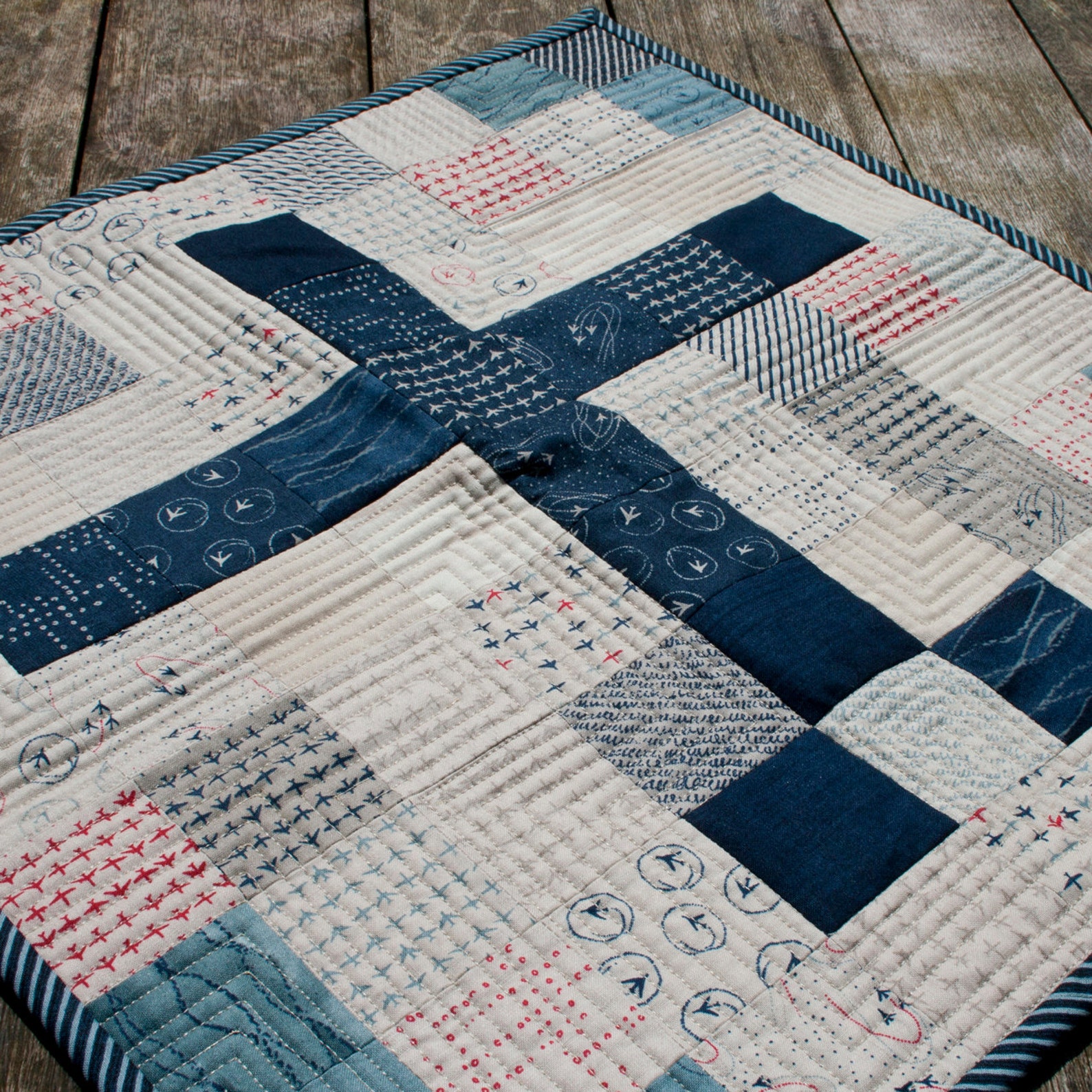 The Wright Flyer - Mini Quilt Pattern - A Simple Mini-quilt Featuring ...