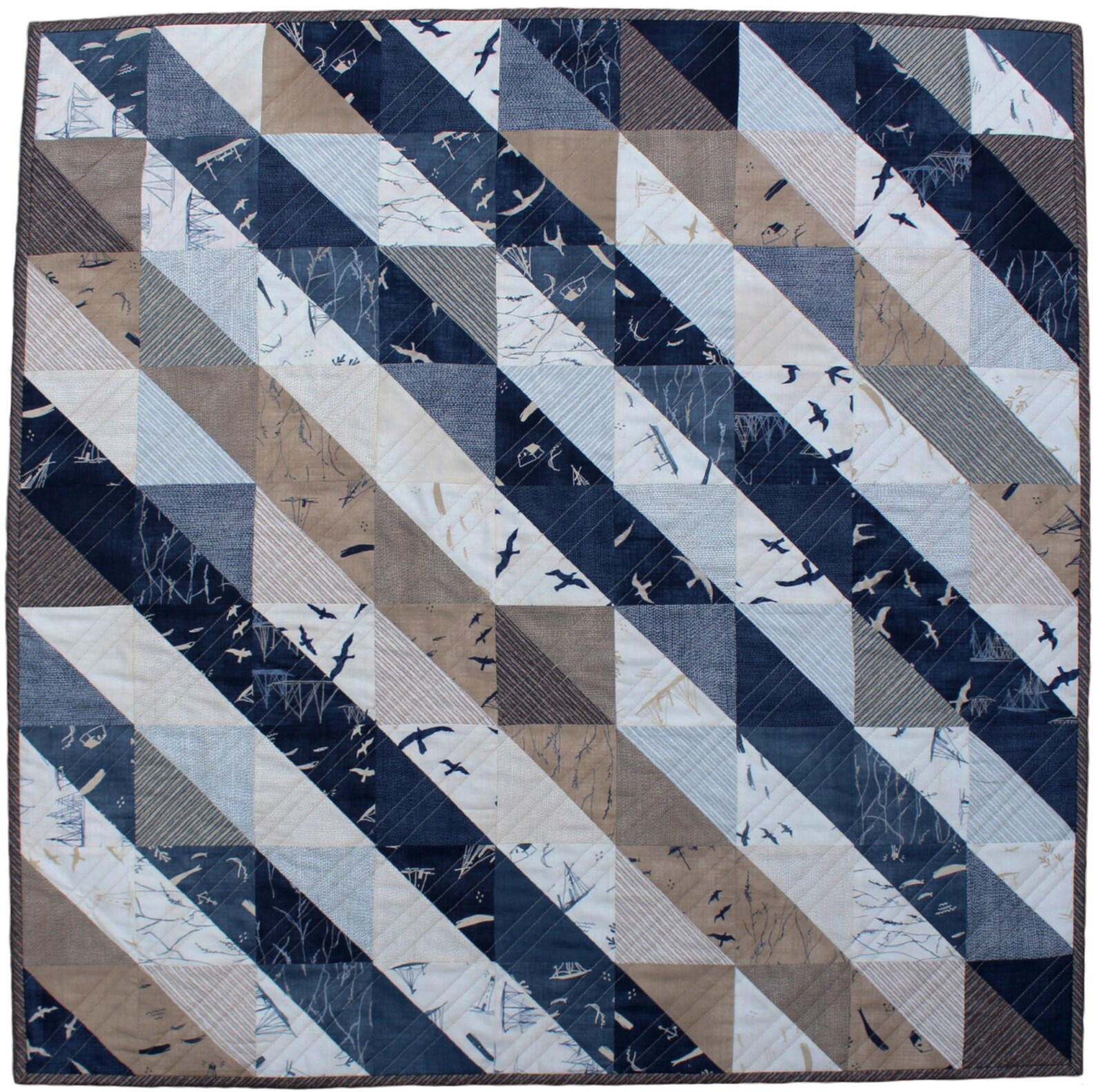 Climb the Rigging Quilt Pattern - A Striking Nautical Themed Quilt ...