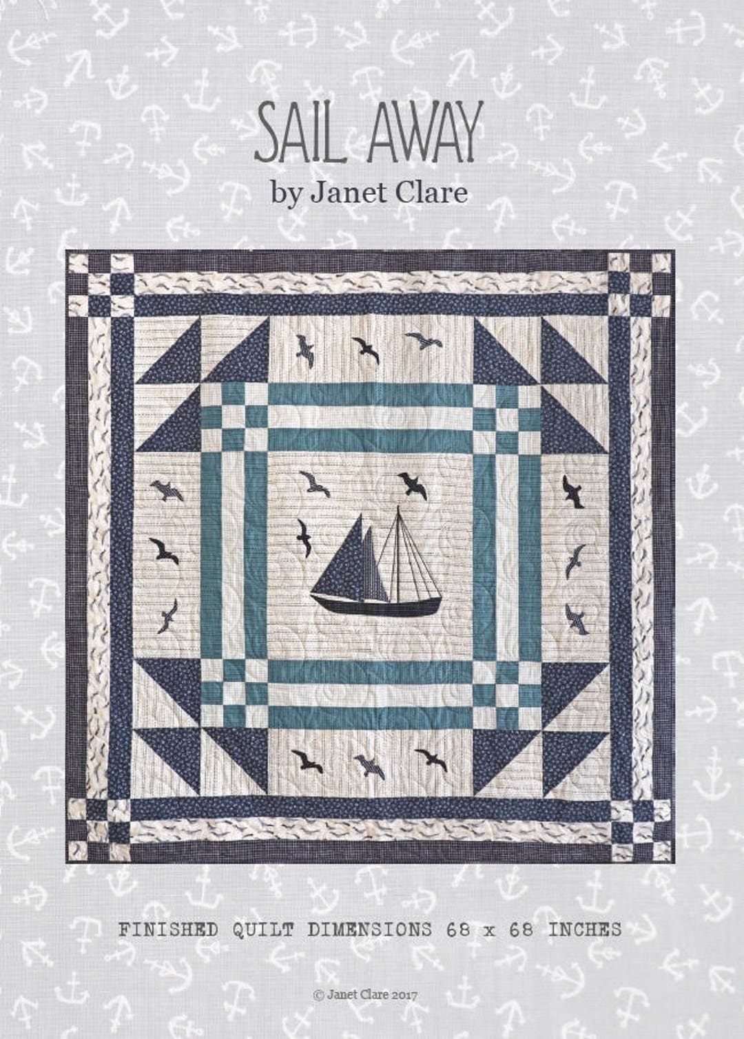 Sail Away Quilt Pattern - PDF Download - A Lovely Appliqué Quilt ...