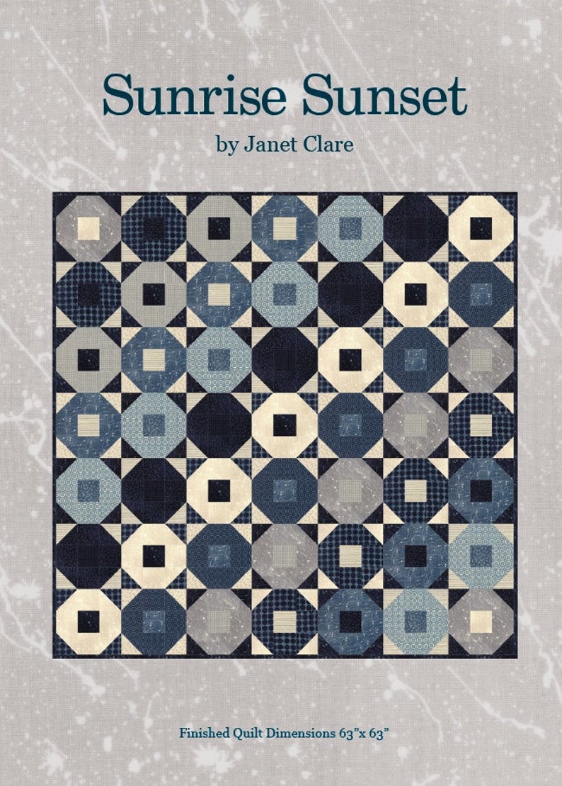 Sunrise Sunset Quilt Pattern A Striking Quilt Using Janet | Etsy UK