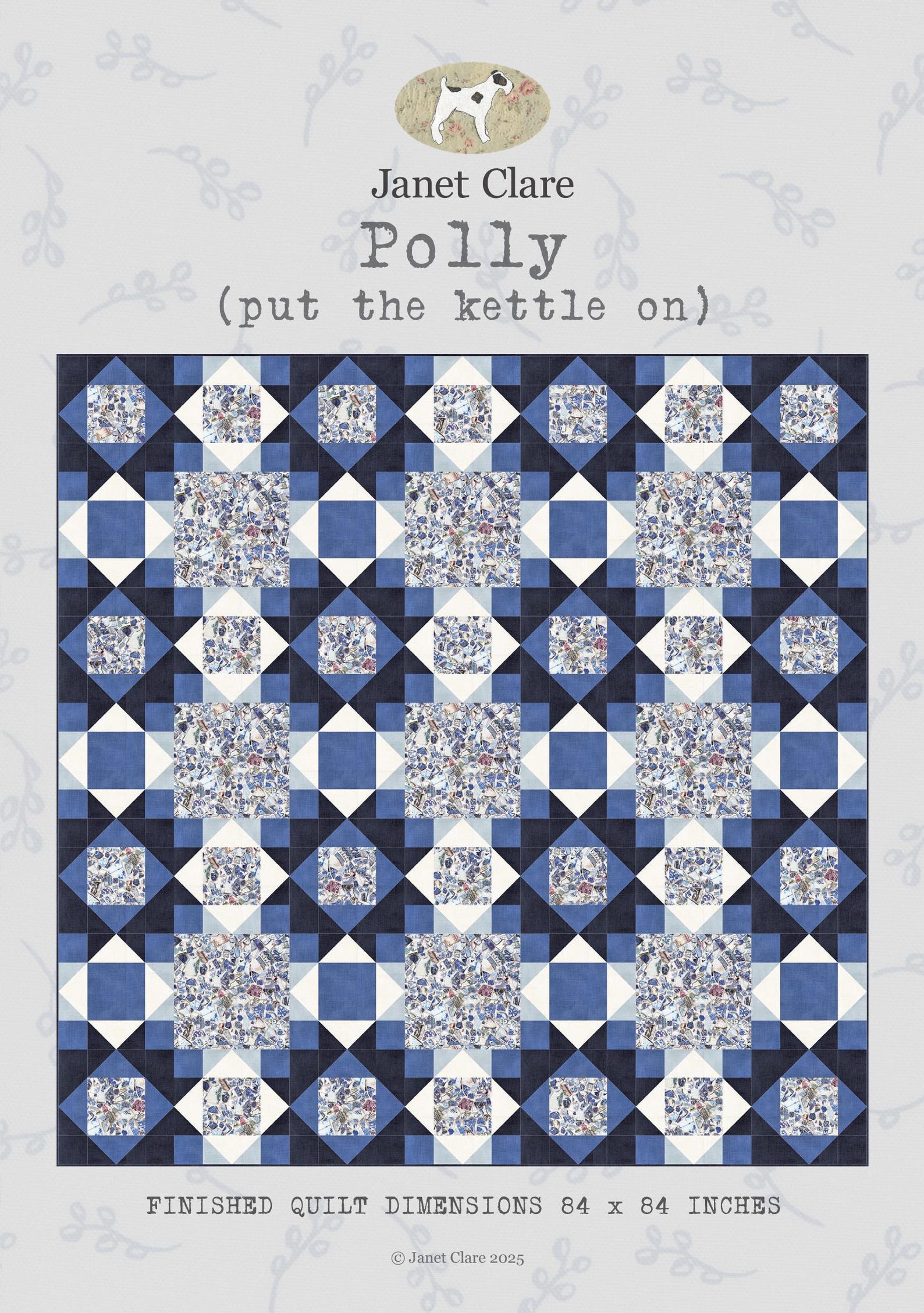 Polly (put the Kettle On) Fabric Pack - a Bold Design in Just 4 Tones ...