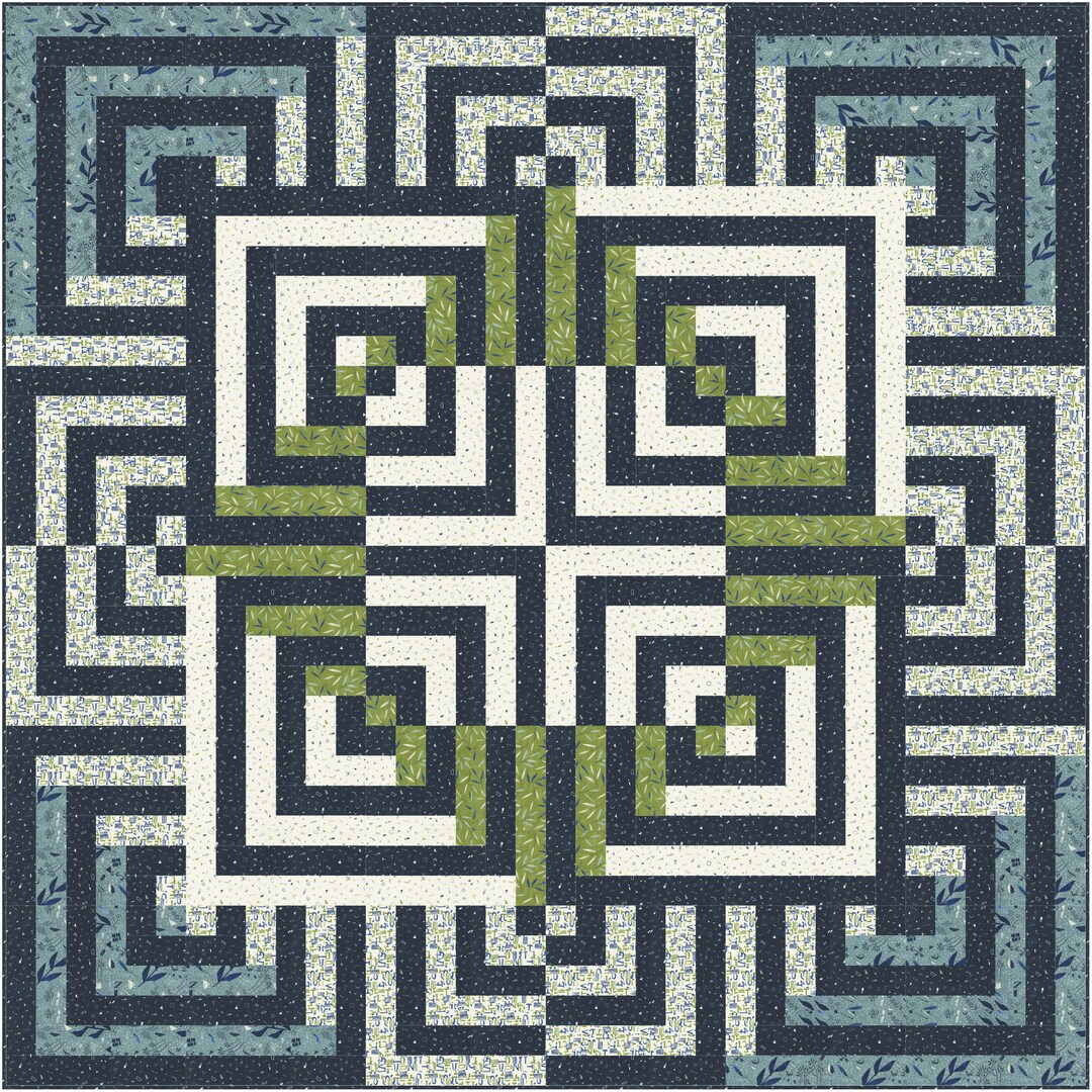 Mizmaze - Quilt Pattern - A Wonderful Geometric Design Created With a ...