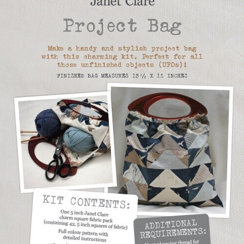 Project Bag Fabric and Pattern Kit Create Your Own Stylish - Etsy