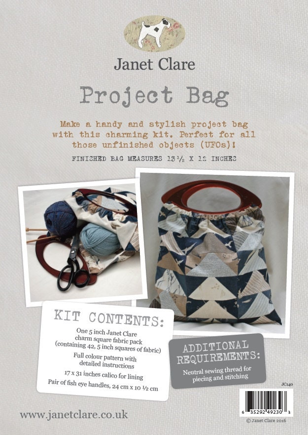 Project Bag Fabric and Pattern Kit Create Your Own Stylish - Etsy