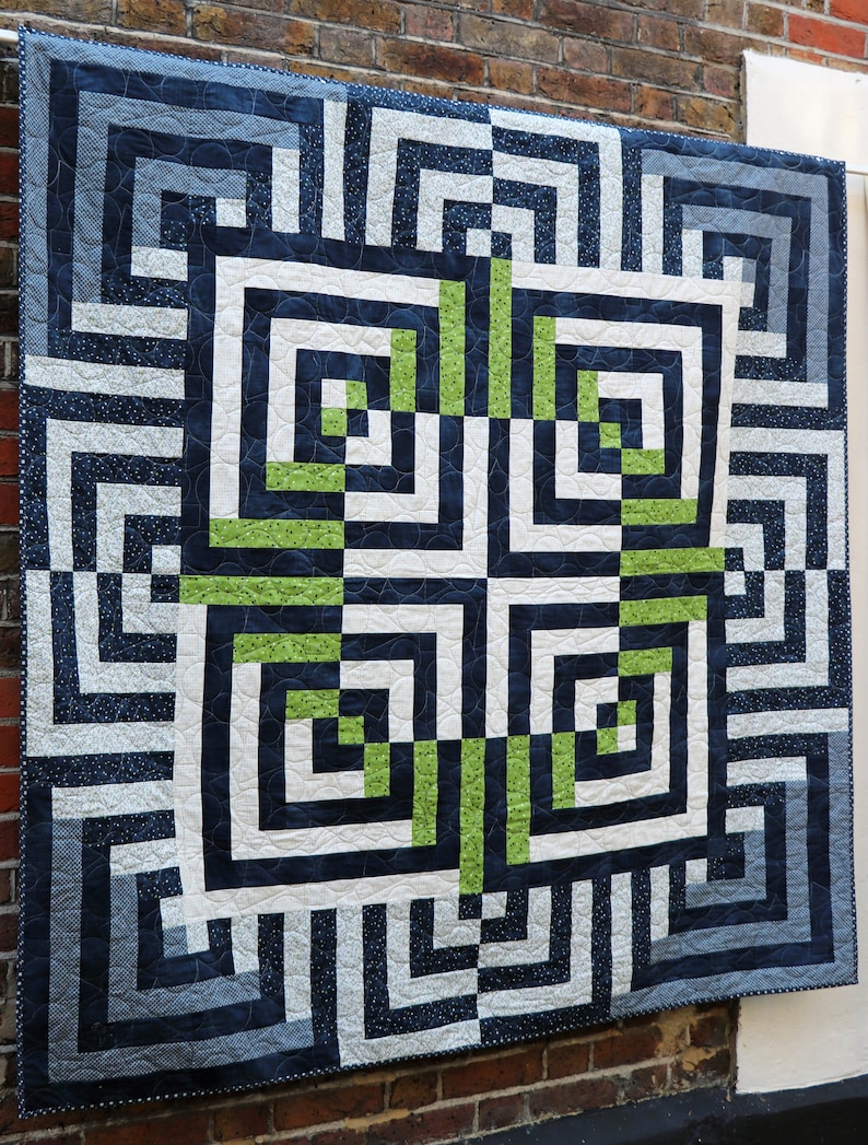 Mizmaze Quilt Pattern - PDF - A Wonderful Geometric Design Created With ...