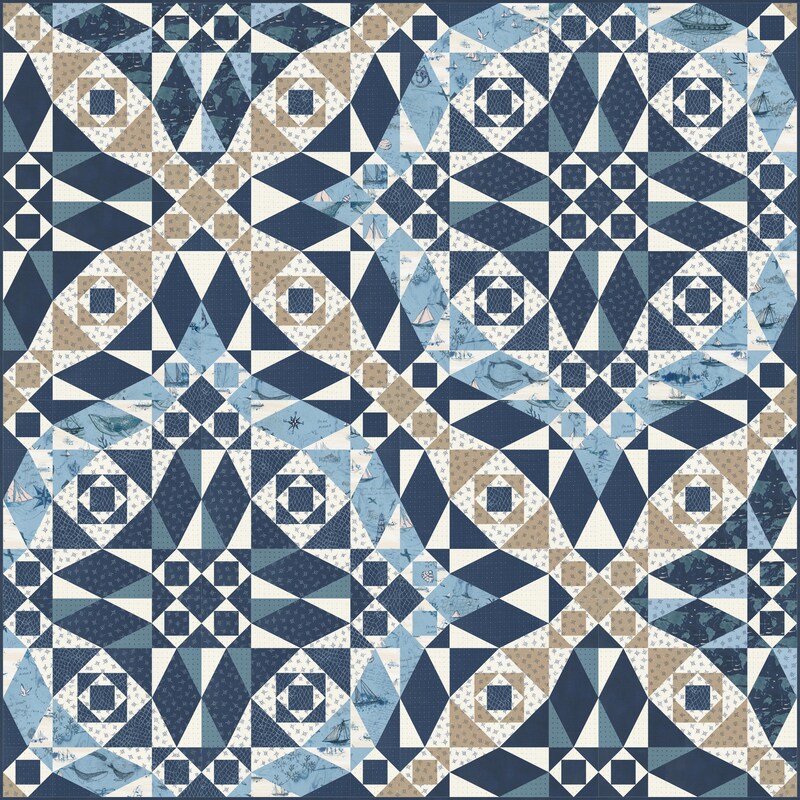 Blue Quilt Patterns - Etsy