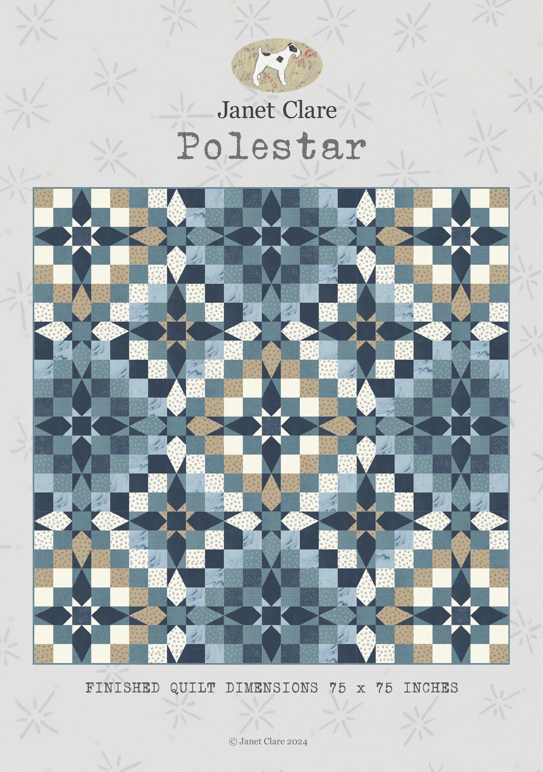Polestar Quilt Pattern - Versatile Foundation Pieced Blocks and Fabric ...