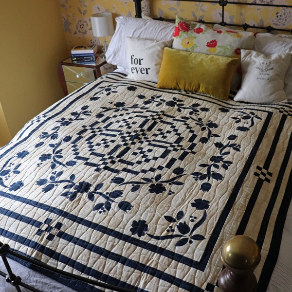 Flower Quilt Pattern - Etsy UK