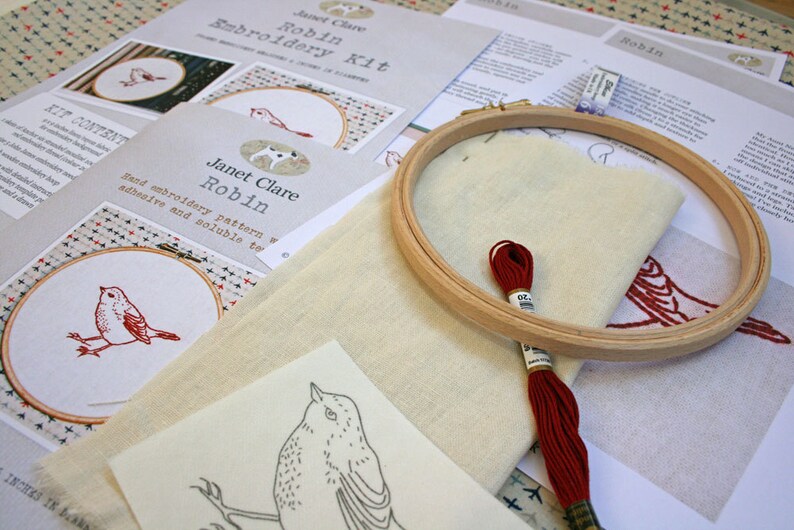 Rabbit Embroidery Kit Create a Delightful Rabbit - Etsy