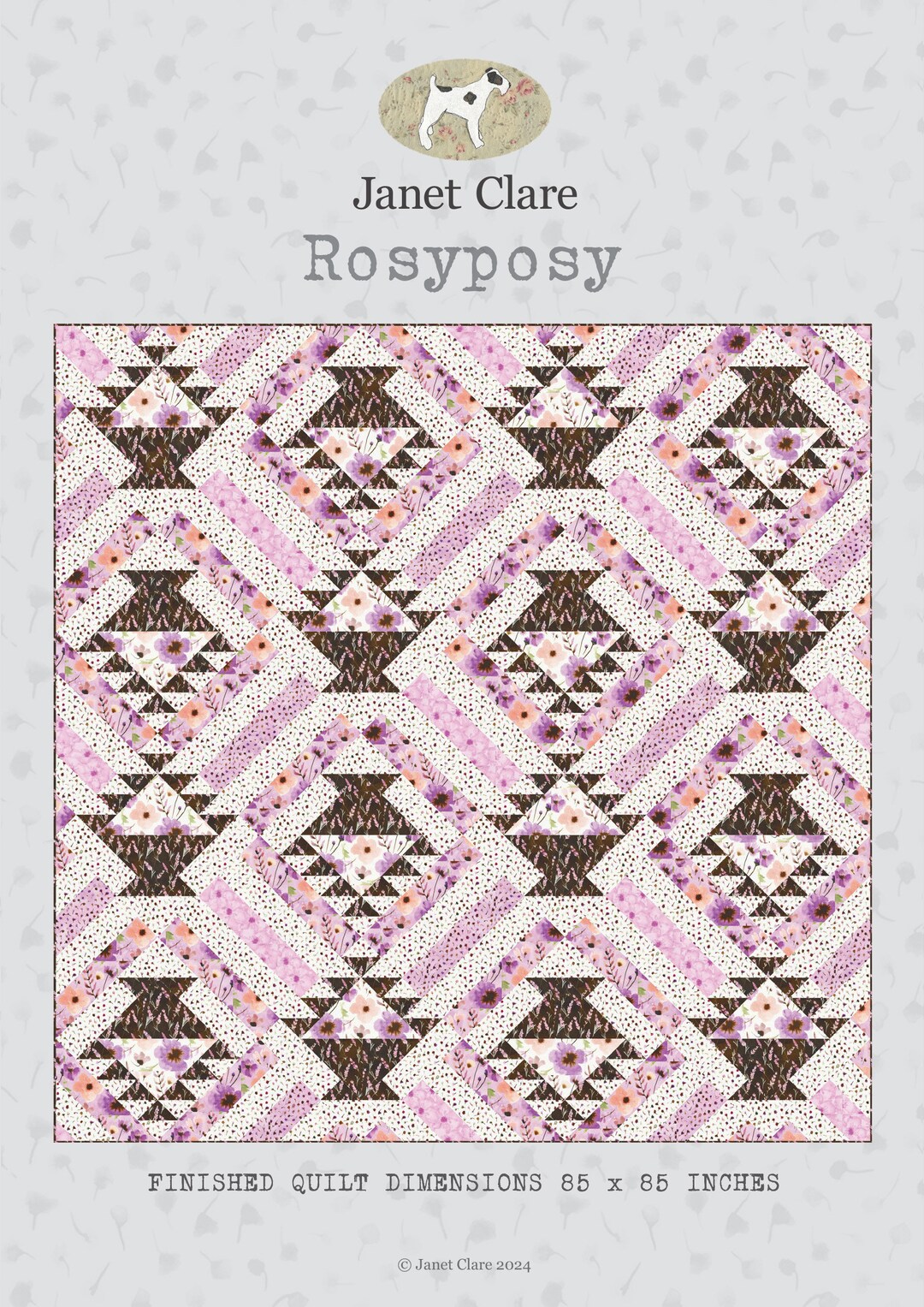 Rosyposy Quilt Pattern -a Traditional Basket Block Quilt in 2 Sizes ...
