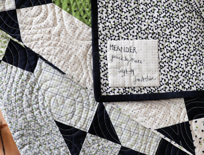Meander- Quilt Pattern- PDF Download -triangles and Diamonds Punctuated ...