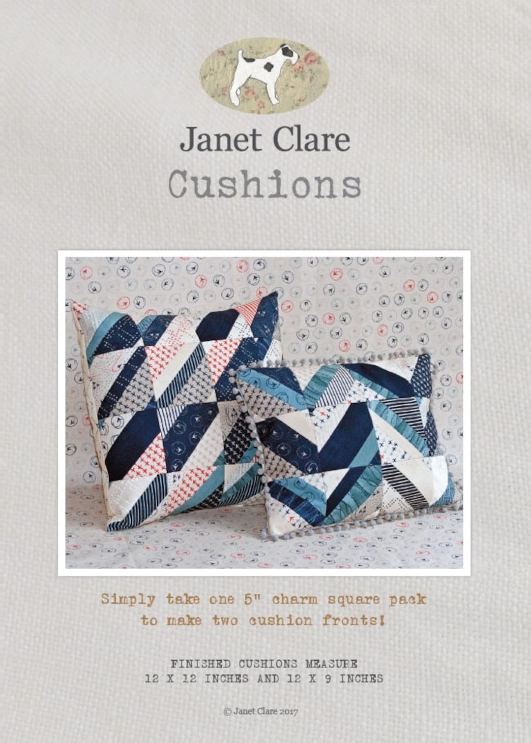 Cushions Sewing Pattern - PDF Download- A Charming Pattern to Make Two ...