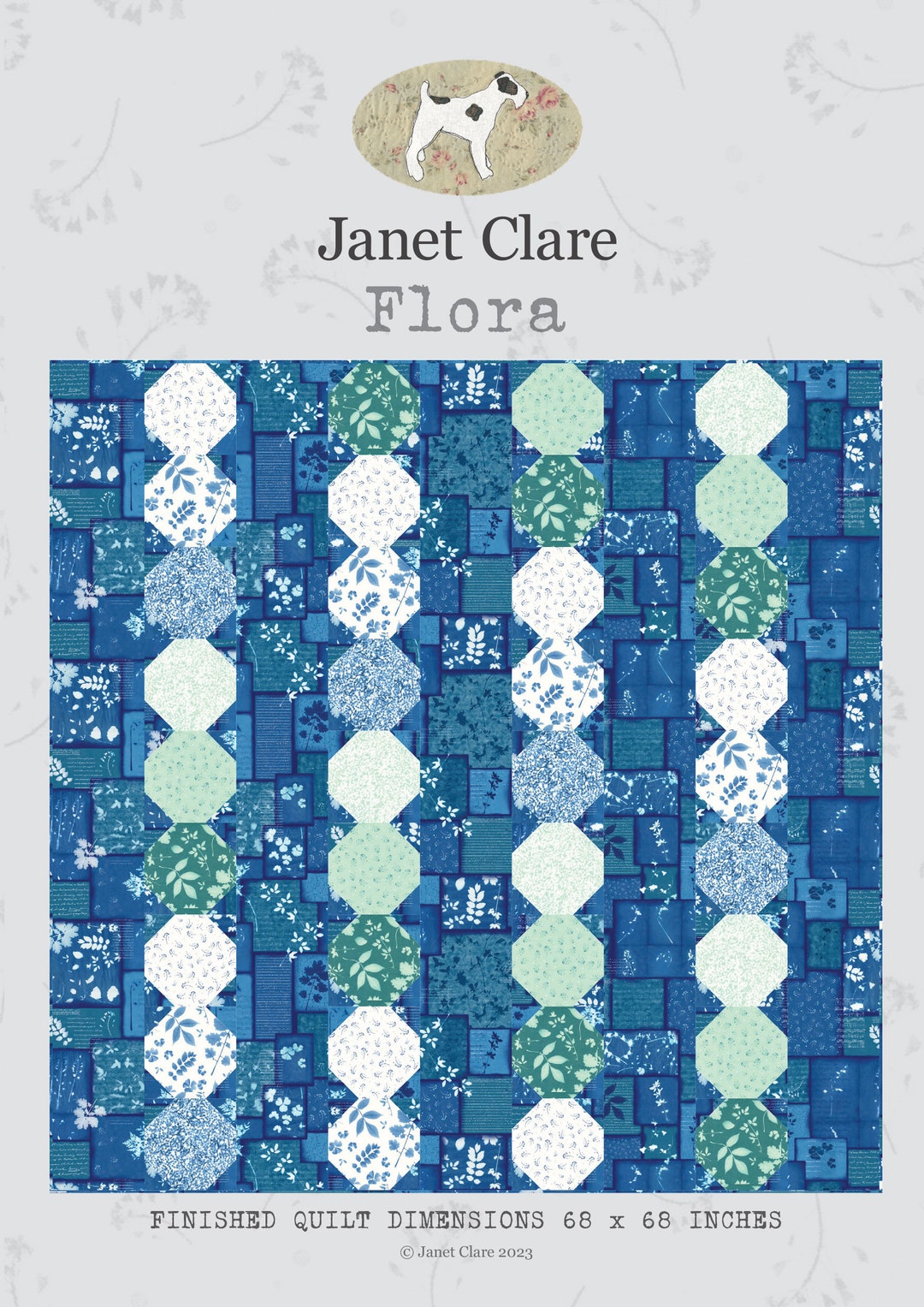 Flora Quilt Pattern - a Simple but Striking Quilt Using Fabric From ...
