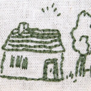 Village - Embroidery Pattern - Create a Charming Village Embroidery ...