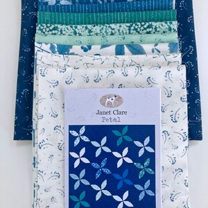 Petal Fabric Pack - All the 'bluebell' Fabric From Janet Clare's Moda ...