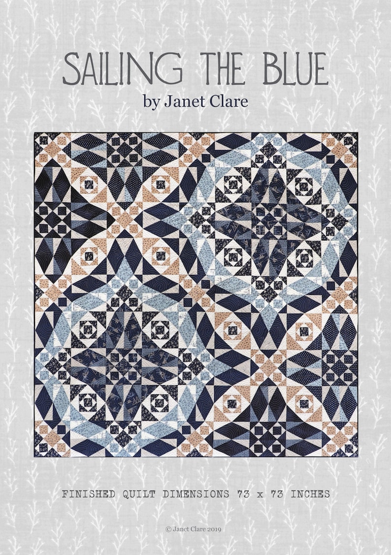 Sailing the Blue Quilt Pattern PDF Download A Fabulous - Etsy