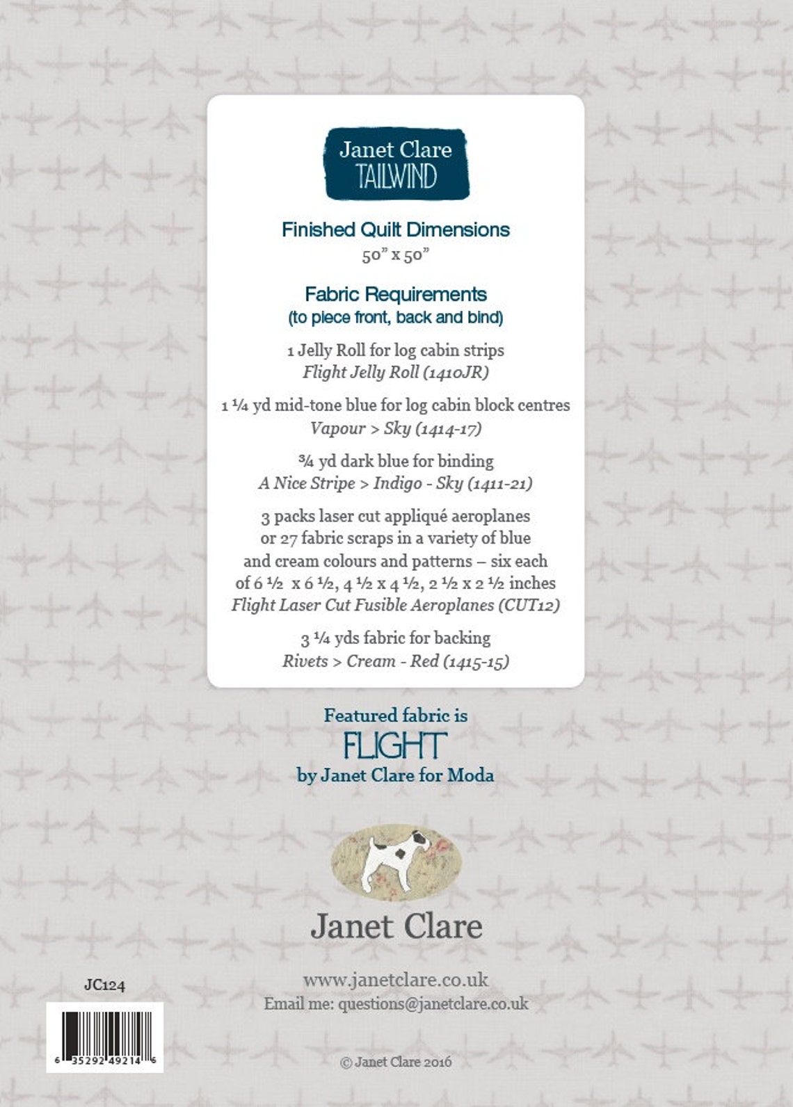 Tailwind - Quilt Pattern - A Stunning Quilt Featuring Janet Clare's ...