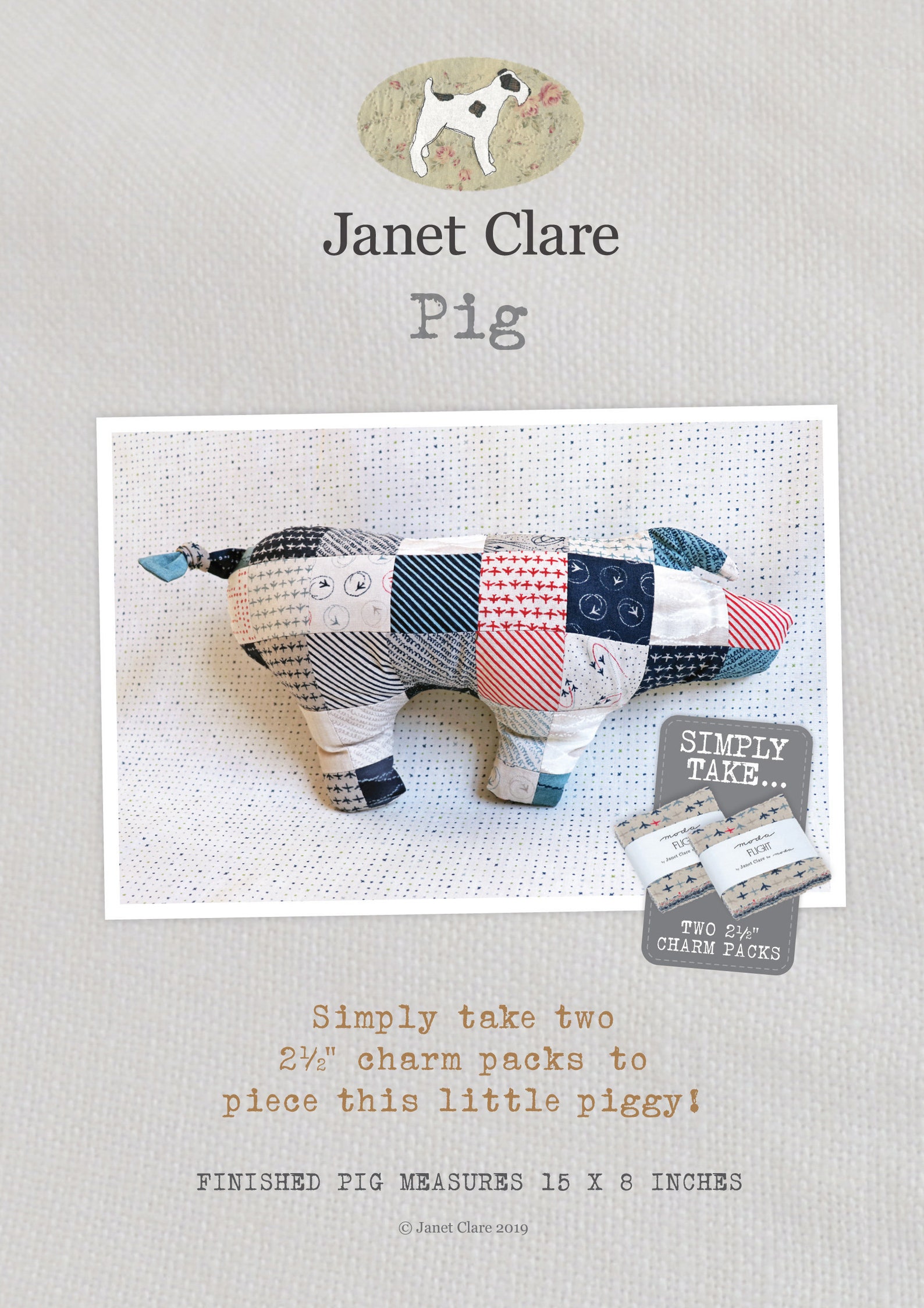 Pig Pattern - Create Your Own Cute Little Patchwork Piggy With This ...