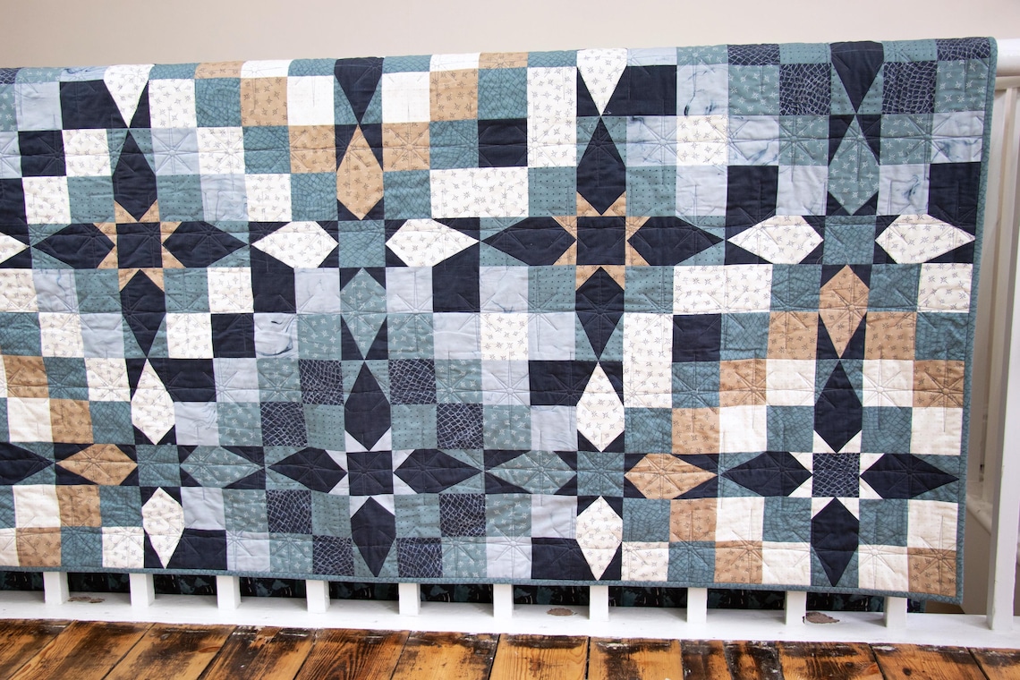 Polestar Quilt Pattern - PDF Download- This Stunning Quilt Uses ...