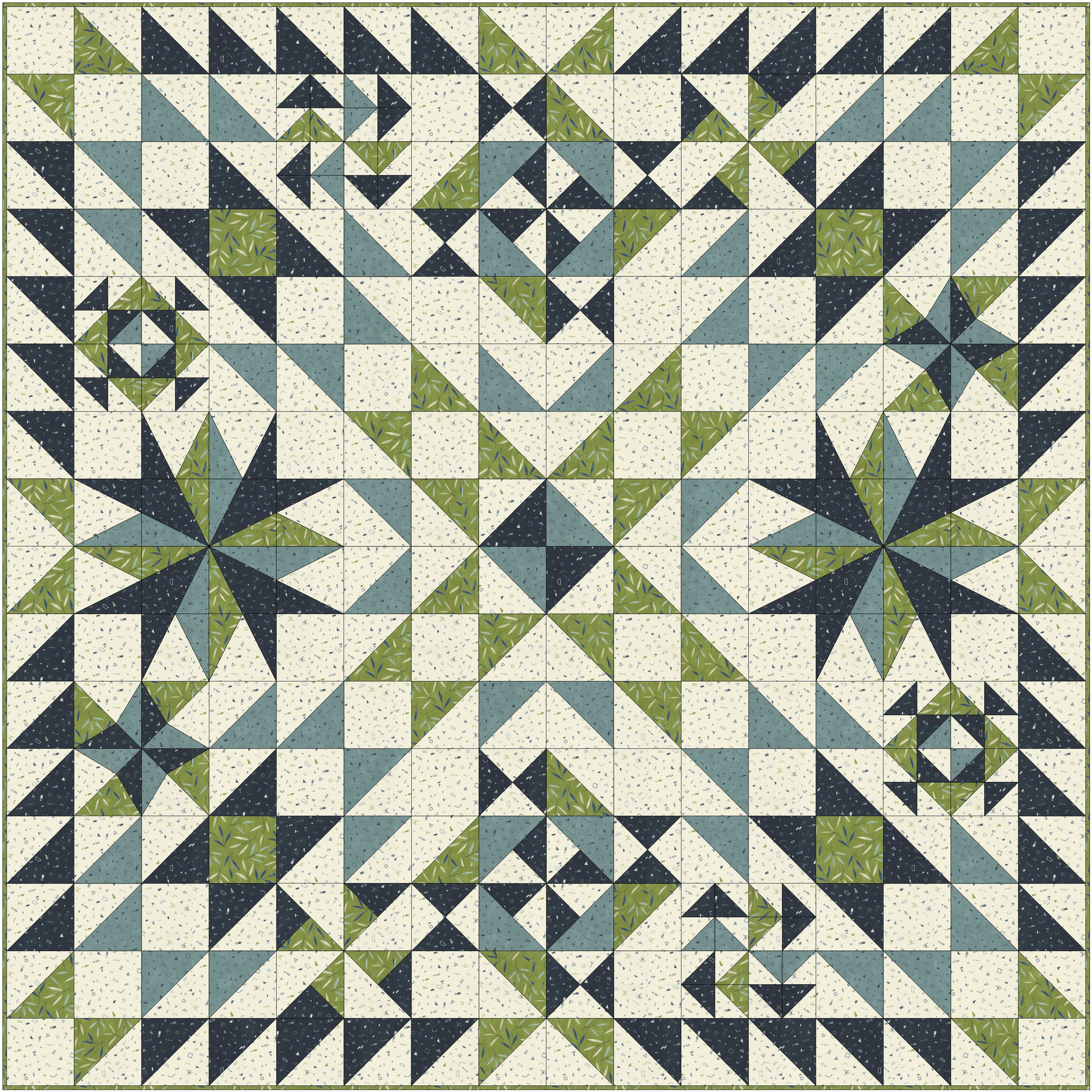 Abracadabra - Quilt Pattern - A Striking Design Created Using ...