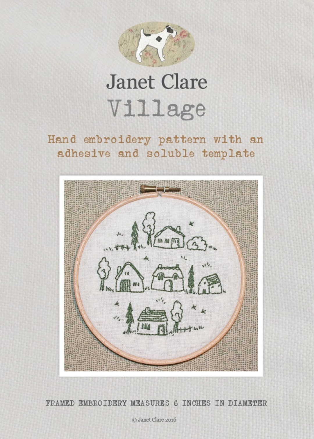 Village - Embroidery Pattern - Create a Charming Village Embroidery ...
