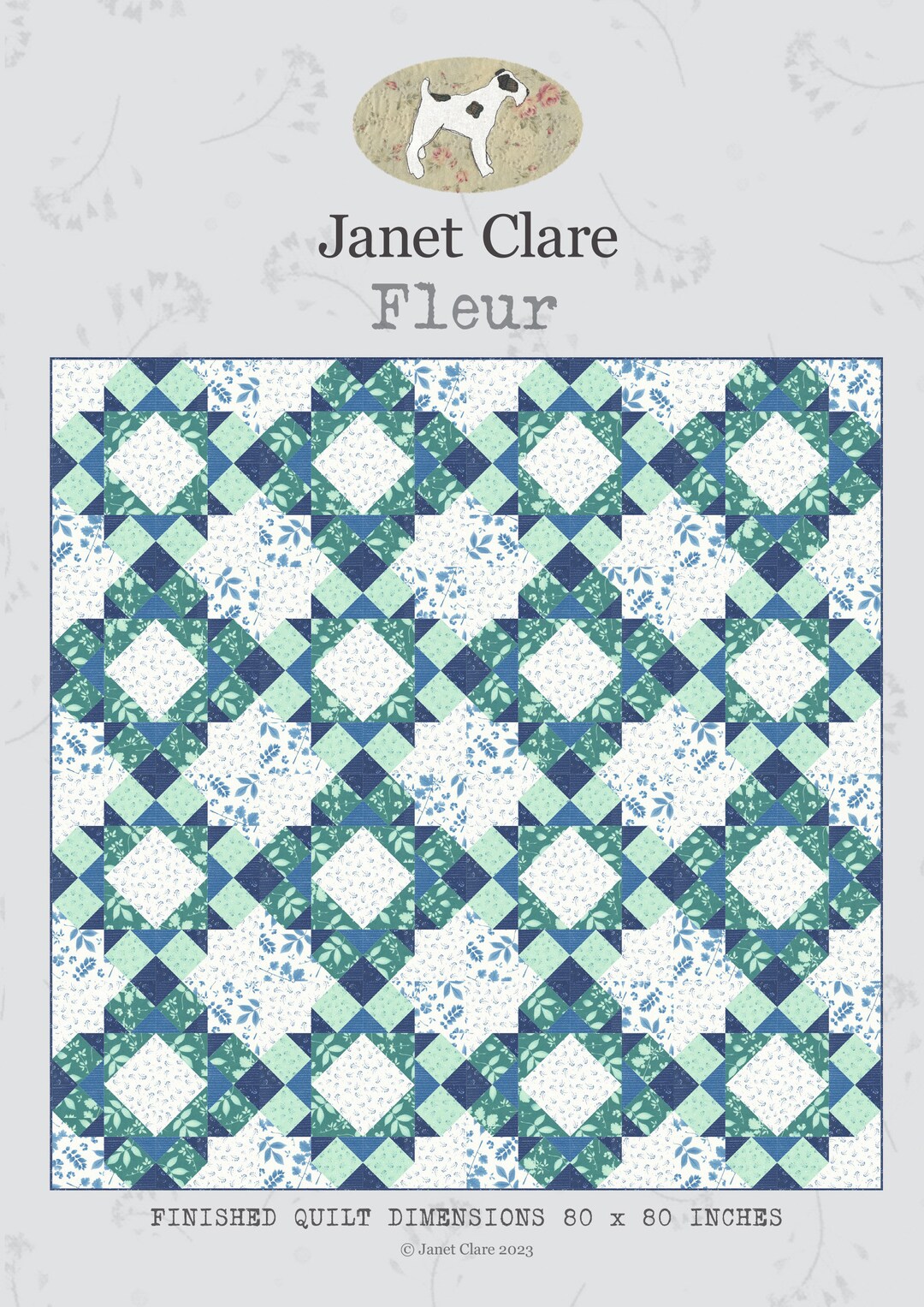 Fleur Quilt Pattern - a Dynamic Quilt in 2 Sizes Using Fabric From ...