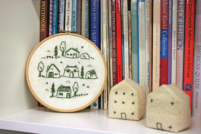 Village Embroidery Kit Create a Charming Village - Etsy UK