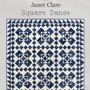 Square Dance - Quilt Pattern - Create One of Janet Clare’s Beautiful Geometric Quilts, ‘square ...