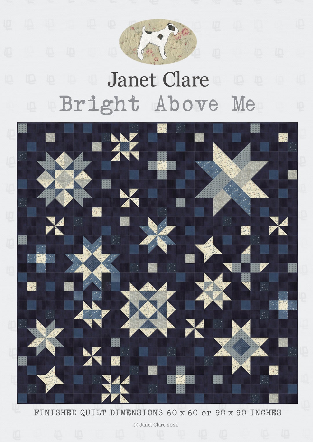 Bright Above Me Quilt Pattern - A Galaxy of Stars Quilt Pattern ...