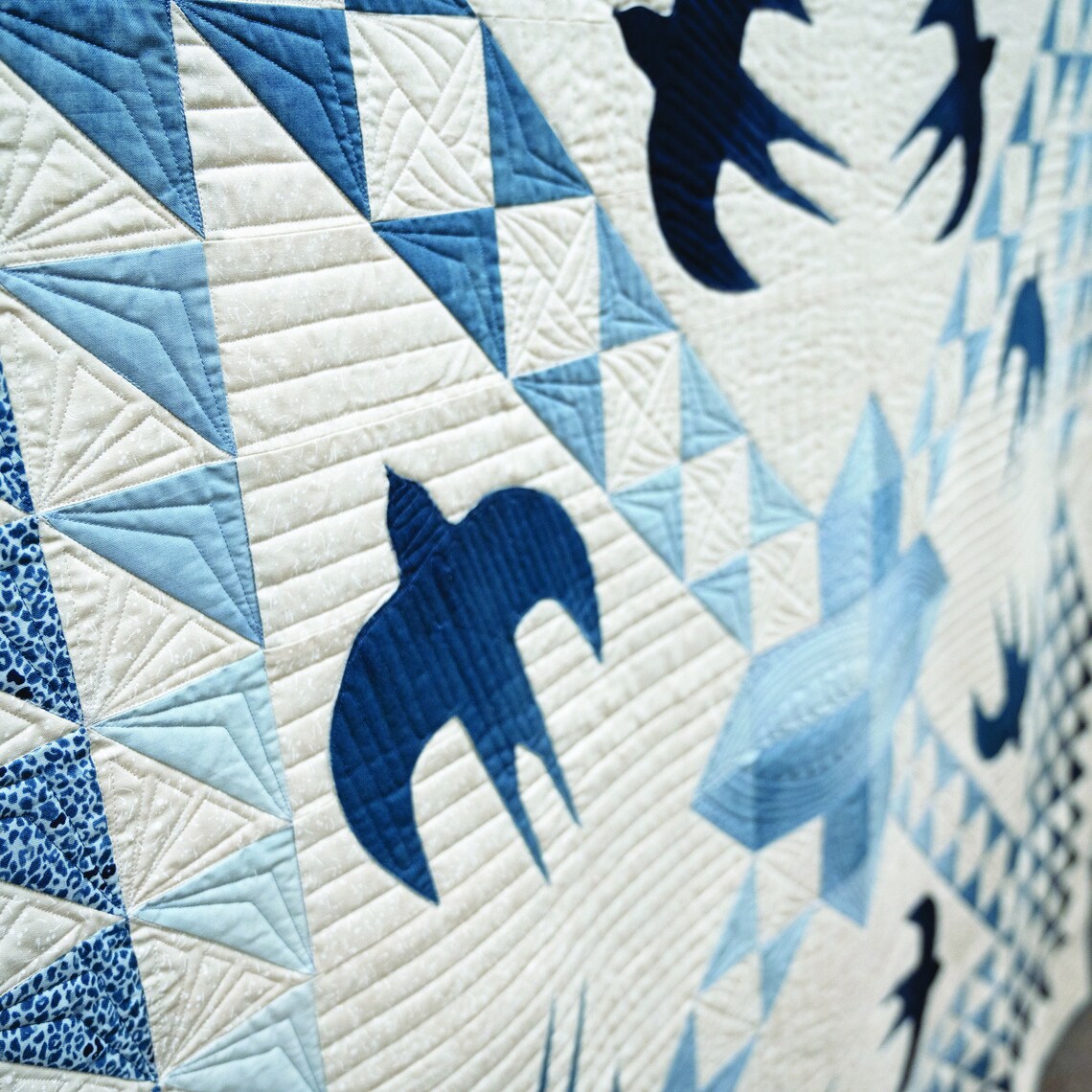 Bluebird - Quilt Pattern - an Elegant and Timeless Quilt Featuring Tree ...