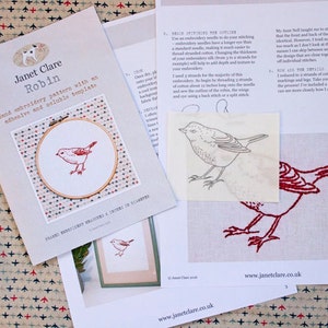 Robin - Embroidery Pattern - Create a Beautiful Intricate Robin ...