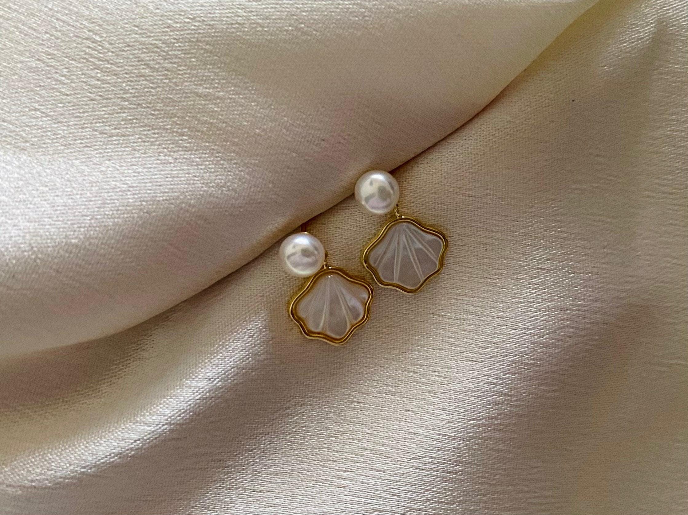 Seashell Whisper Drop Earring - Etsy