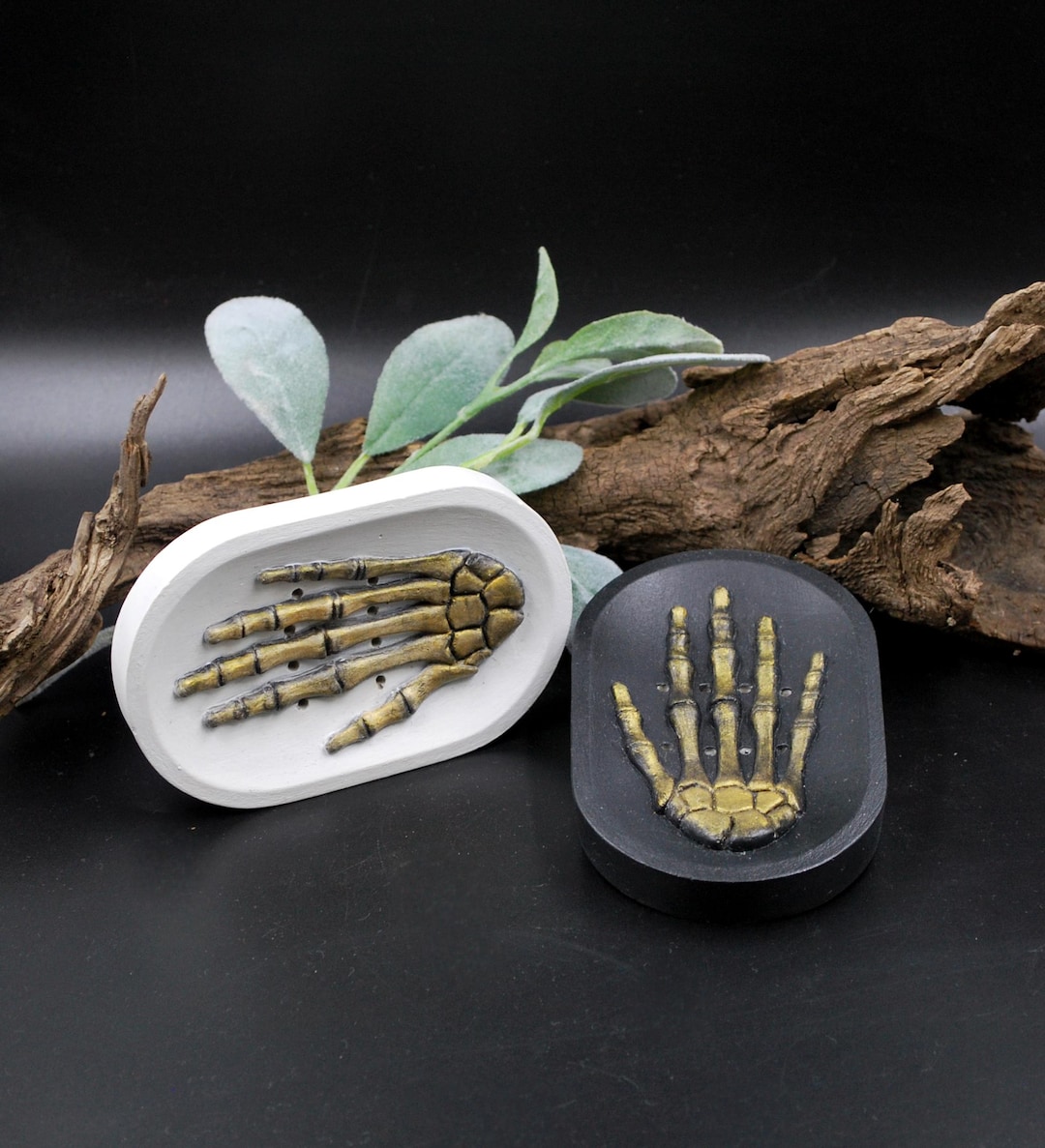 Cement Skeleton Hand Soap Dish: Gothic Home Decor - Etsy