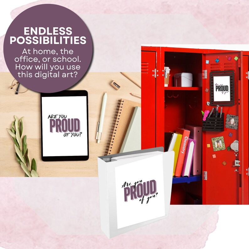 Are You Proud of You? Printable Digital Poster Original Art Instant ...