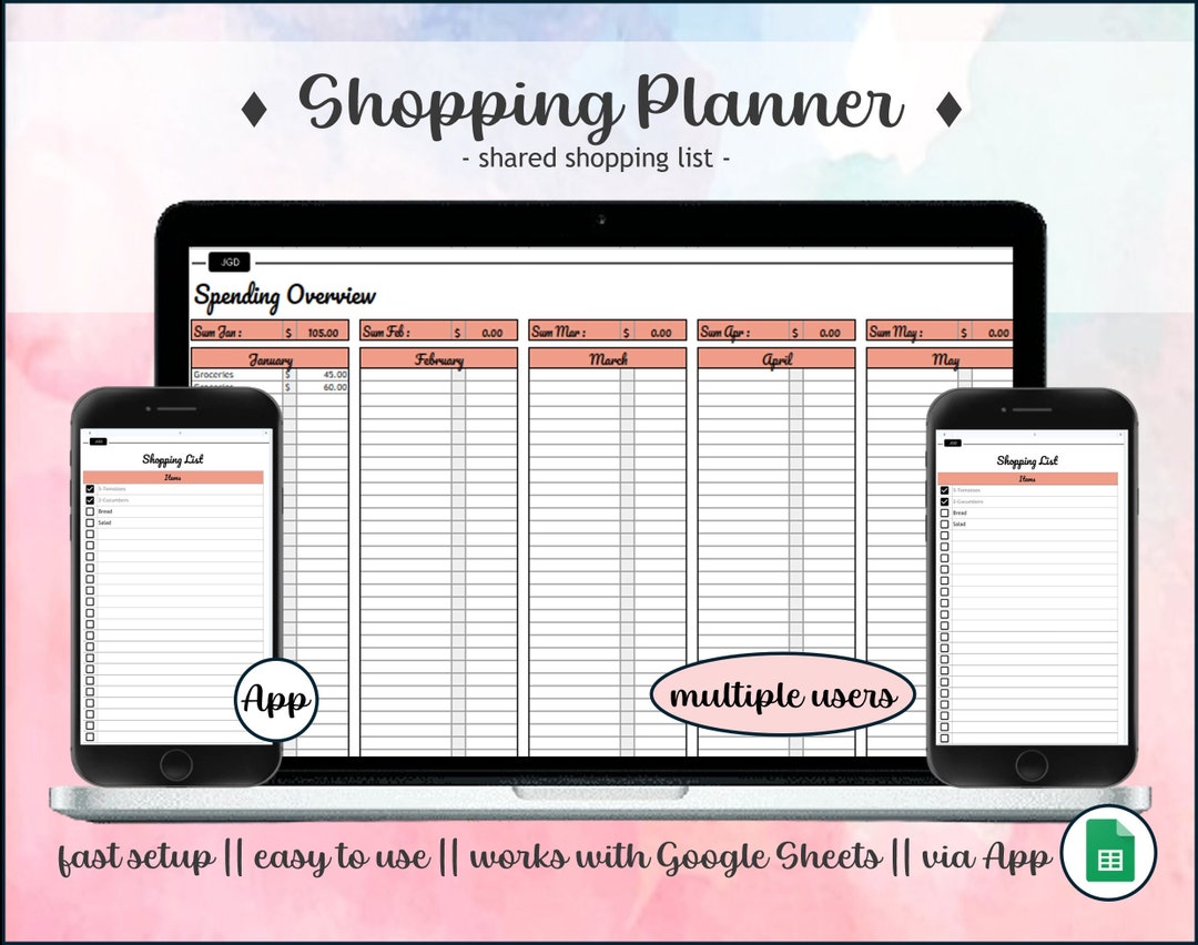 Shopping Planner, Digital Shopping List, App, Mobile, Shared Planning ...