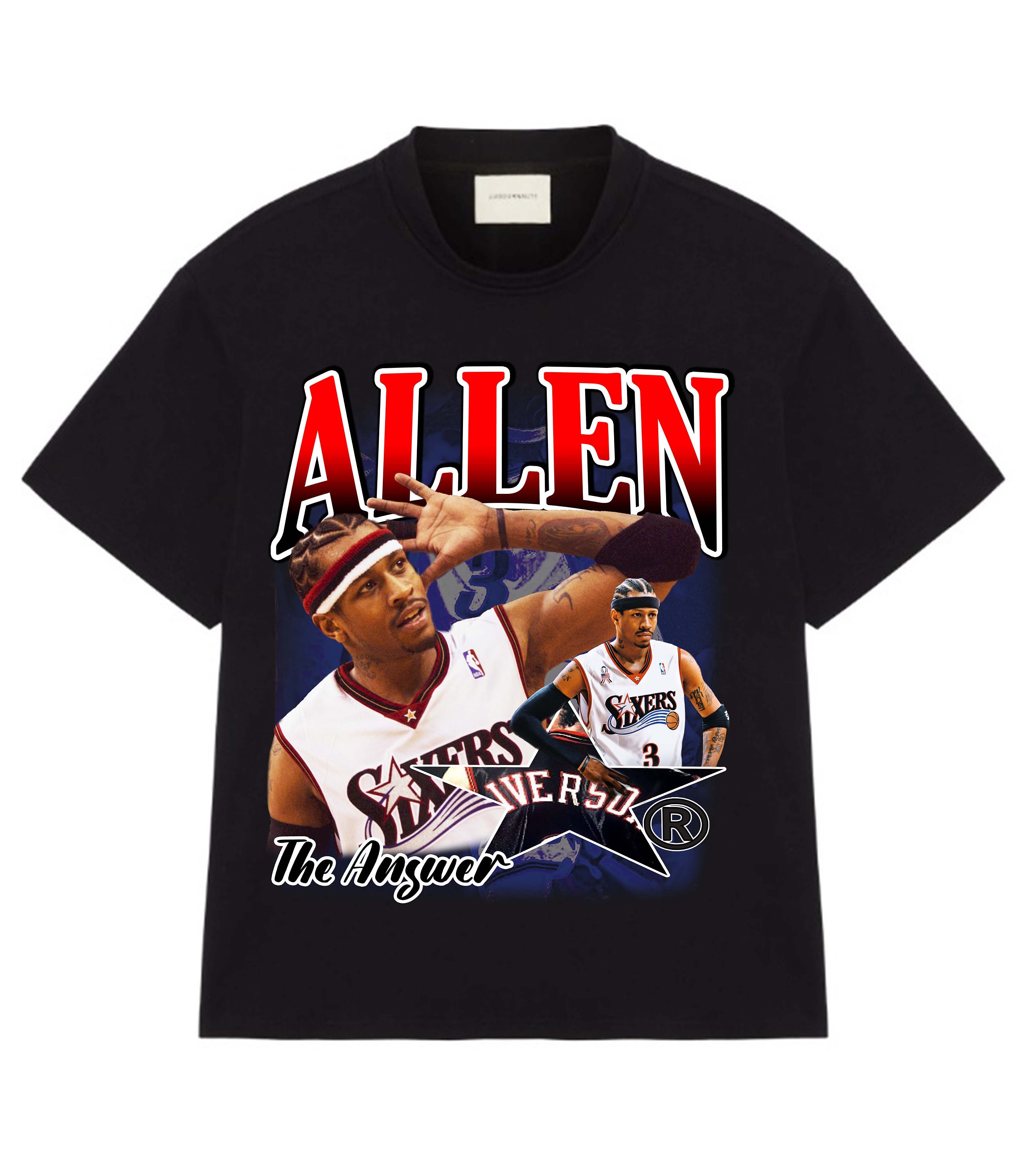 ALLEN IVERSON Png, T-shirt Design, Bootleg Tees Design, Ready to Print ...