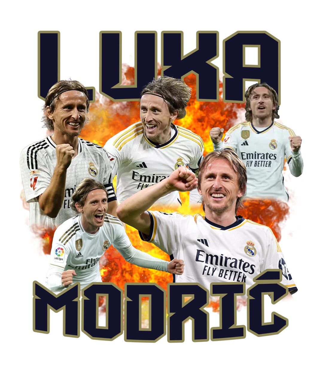 Luka Modric | T-shirt PNG |printable Bootleg T-shirt Design |football ...