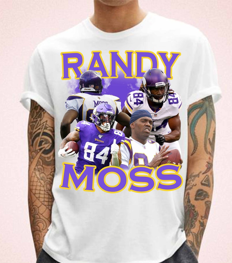 Randy Moss Shirt Png, Football Shirt Desing, Classic 90s Graphic Tee ...