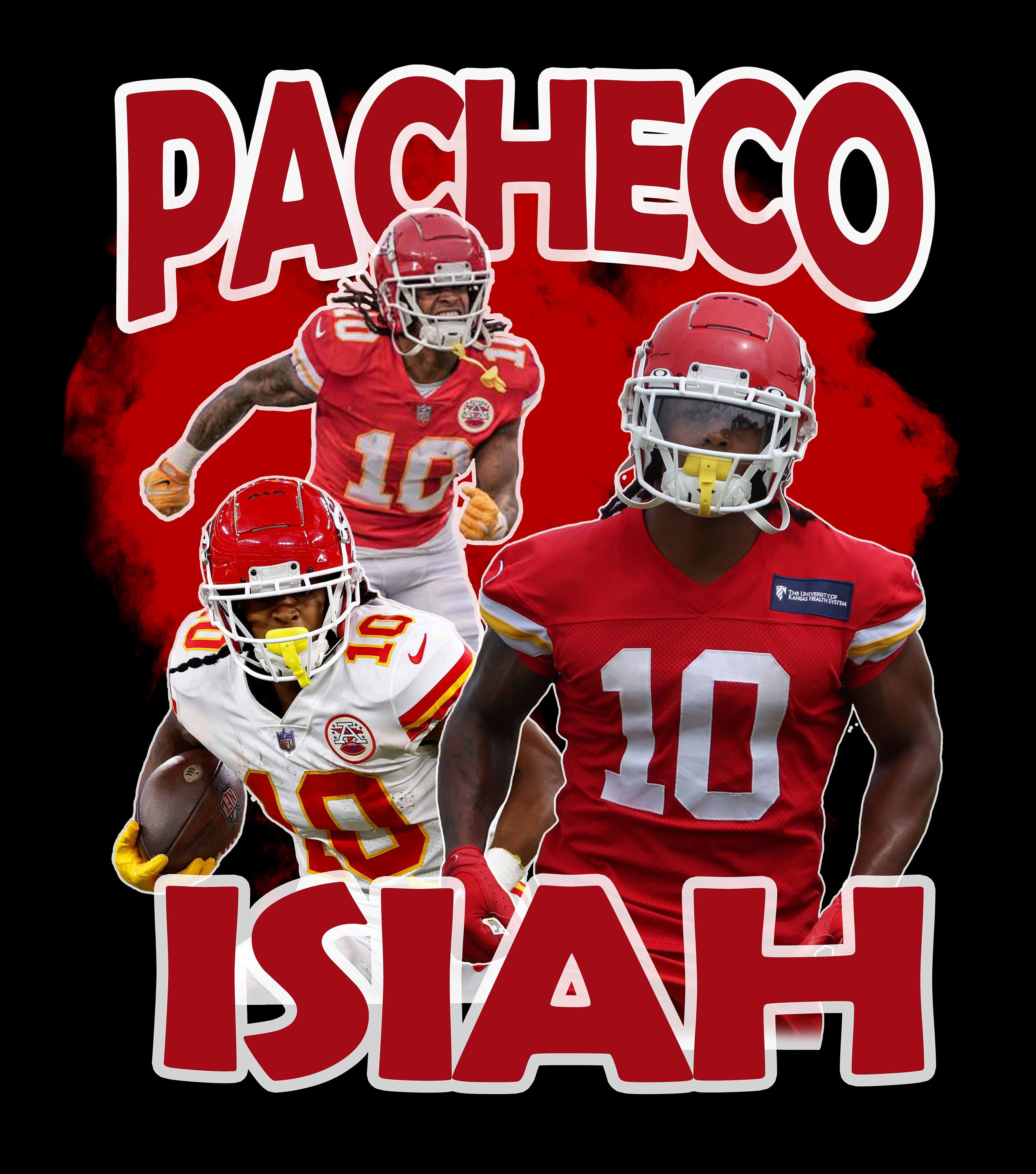 Isiah Pacheco PNG, Isiah Pacheco Desing, Retro American Football ...