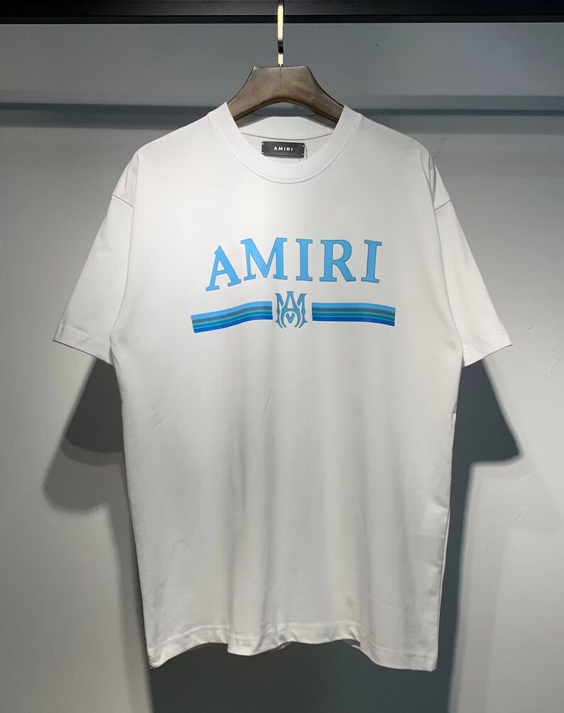 Amiri T-shirt, Vintage Amiri Logo Shirt, Letter Print AMIRI Tee, Casual ...