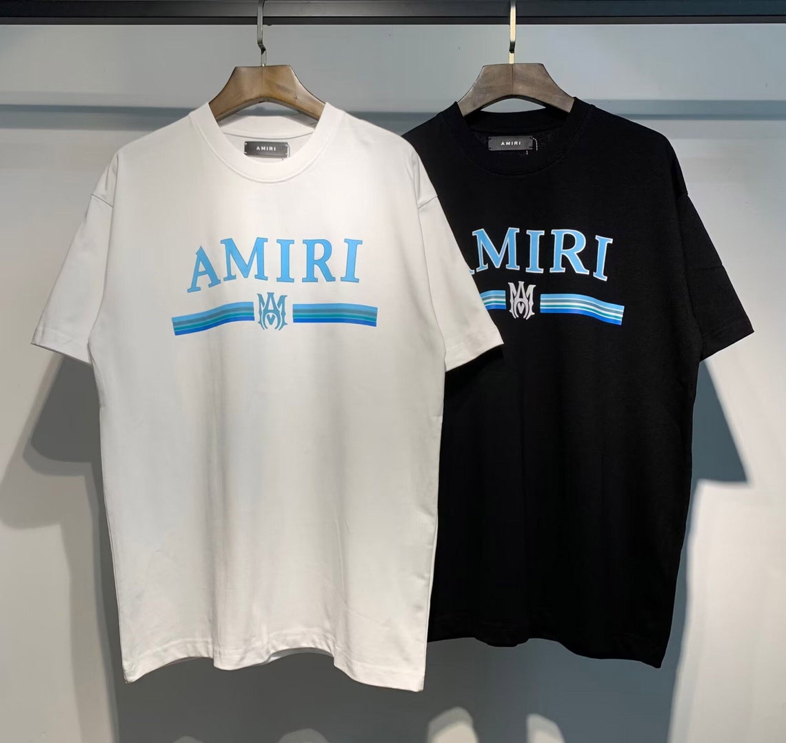 Amiri T-shirt, Vintage Amiri Logo Shirt, Letter Print AMIRI Tee, Casual ...