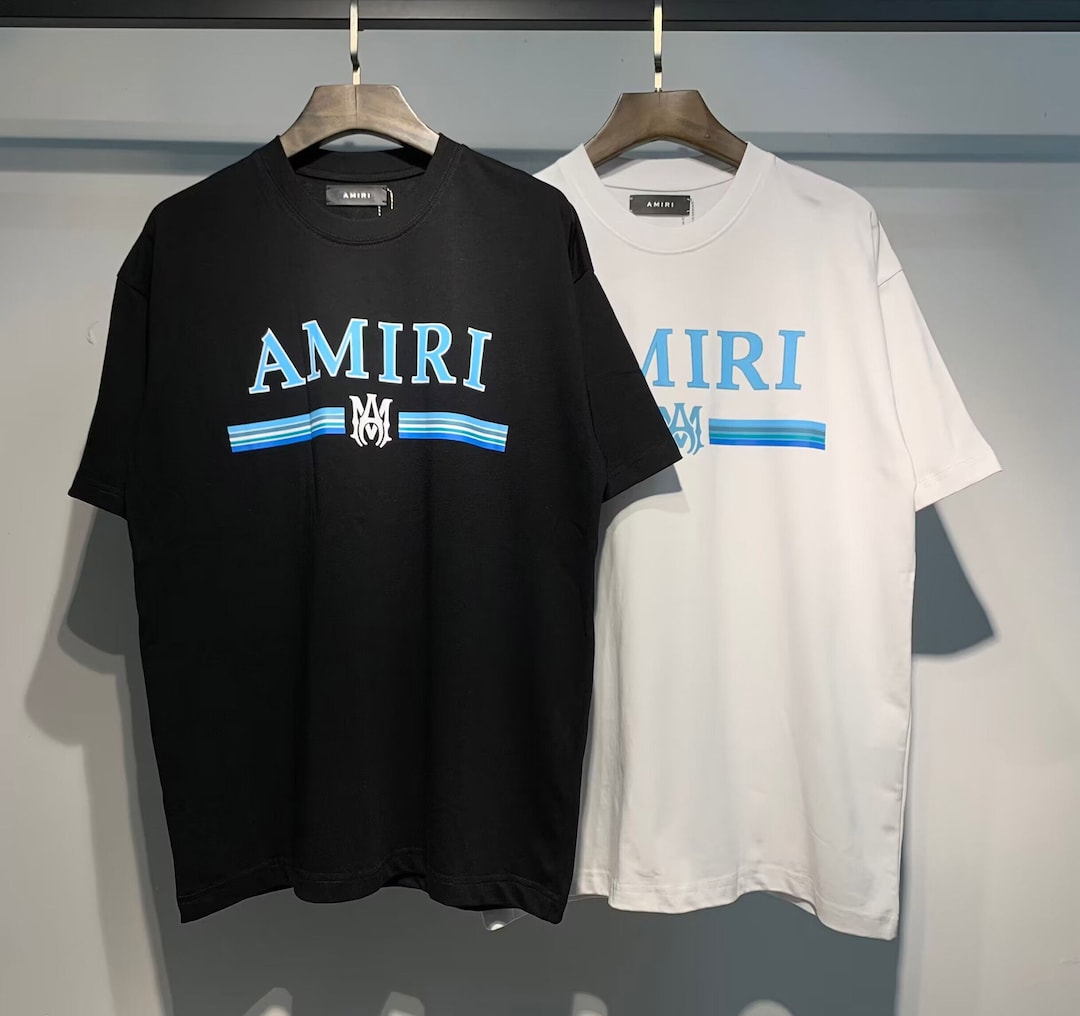 Amiri T-shirt, Vintage Amiri Logo Shirt, Letter Print AMIRI Tee, Casual ...