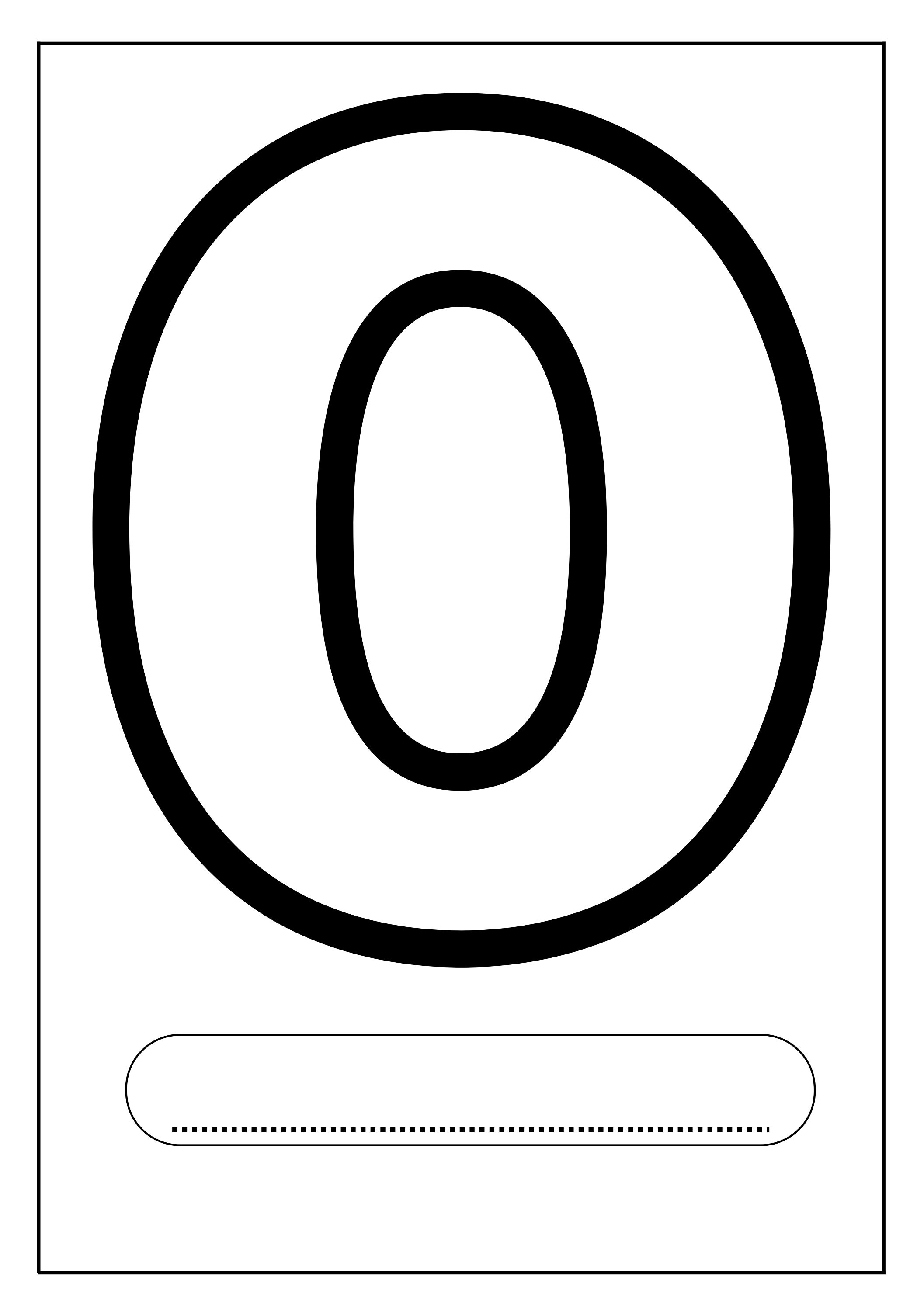 Numbers Coloring Pages for Children - 10 Pages Learning Template With ...