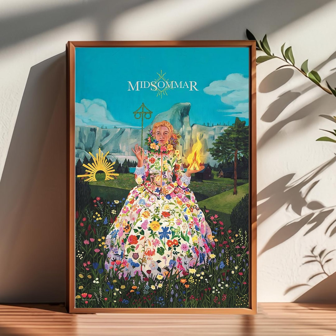 Midsommar Movie Poster: Handmade Canvas Wall Art - Etsy